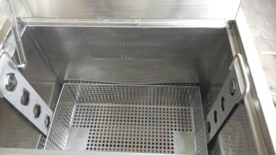 China Stainless Steel Kitchen Hood Filter Soak Tank 230L Capacity with 3KW Heating & Lockable Castor Wheels for sale