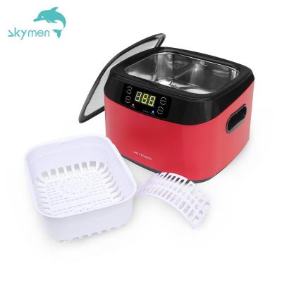 China Skymen 1.2L Ultrasonic Cleaner 60W 40KHz SUS304 Tank for Tattoo Manicure Industrial Parts for sale