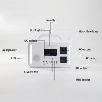 China 300w White Outdoor Camping Power Supply With Built-In Speaker And Pure Sine Wave Output for sale