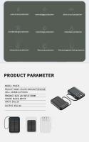 China 20000mAh compact and portable solar power bank with solar power generation for sale