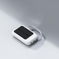 China 20000mAh compact and portable solar power bank with solar power generation for sale