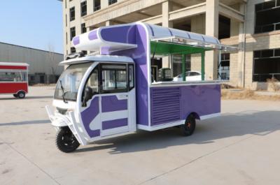 China Lightweight Wasp 3 Wheeled Electric Food Truck 500kg CE ISO Certified Mobile Cafe for sale