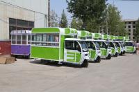 China Customizable 220V Mobile Food Truck Stainless Steel 4 Wheel Dining Car for sale