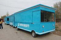China Customizable Stainless Steel Food Truck 220V Electric Mobile Catering Vehicle for Corporate Events for sale