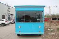 China Customizable Stainless Steel Food Truck 220V Electric Mobile Catering Vehicle for Corporate Events for sale