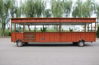 China Giant Electric Food Cart 4 Wheels 220V with Water System LED Lighting Steel Customizable for sale