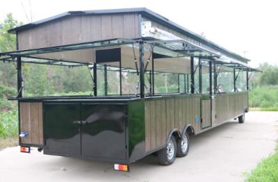 China Giant Electric Food Cart 220V 4 Wheels Steel Refrigerated Storage LED Lighting for sale