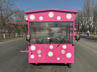 China Round Corner Cartoon Shape Food Cart Pink Customizable Size Portable Durable Selling Food for sale