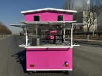 China 220V Electric Pinnacle Bus Dining Car Hot-Dip Galvanized Food Cart -5°C to 40°C for sale