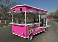 China 220V Electric Pinnacle Bus Dining Car Hot-Dip Galvanized Food Cart -5°C to 40°C for sale