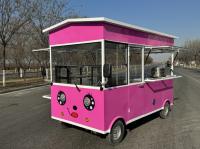 China 220V Electric Pinnacle Bus Dining Car Hot-Dip Galvanized Food Cart -5°C to 40°C for sale