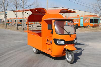 China Mobile Electric Adjustable Handlebar Dragonfly Tricycle Food Cart 330cm Galvanized for sale