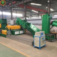 China 9000 PET Fiber Plastic Recycling Granule Production Line with Triple Screw Design Made for sale