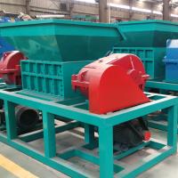 China 2024 Double Shaft Double Power Shredder for Scrap Car Bumper Plastic Bottle Wood Board for sale