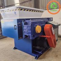 China High Capacity 4000kg/h Single Shaft Shredder for Woven Bag Briquettes Plastic Fabric for sale