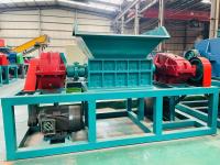 China 2024 Double Shaft Double Power Shredder for Scrap Car Bumper Plastic Bottle Wood Board for sale