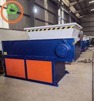 China 25kW Power Single Shaft 600 Model Textile Fabric Woven Bag Can Briquettes Shredder Machine for sale