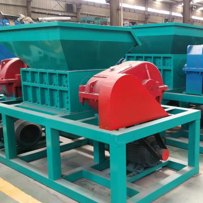 China Double Power Shredder for Recycling Waste Rubber Wooden Pallet Paper Box Double Shaft for sale