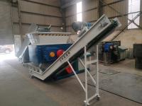 China 380V/50HZ/3PHASE Voltage Single Shaft Shredder Machine for Textile Fabric Woven Bag for sale
