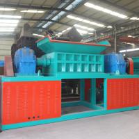 China Waste Plastic Bottle Paper Medical Waste Double Shaft Shredder Machine with 1T Weight for sale