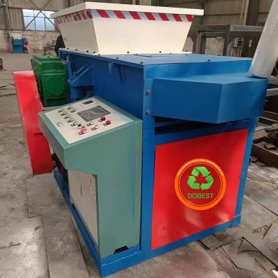 China Multifunctional Hydraulic Pusher Textile Fabric Woven Bag Single Shaft Shredder Machine for sale