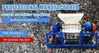 China Daily Life Waste Low Noise Heavy Duty Double Shaft Shredder Machine with 22kW Power for sale