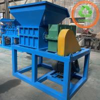 China Low Energy Consumption Scrap Heavy Melting PVC HDPE PP PET Dual Shaft Single Motor Shredder for sale