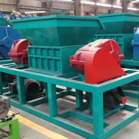 China 22kW Waste Motorcycle PE Bottles Wooden Board Double Shaft Shredder Machine for Market for sale