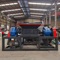 China 220V 380V Voltage Double Shaft Shredder for Waste Car Bumper Scrap Thin Steel Plate for sale