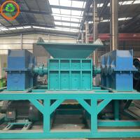 China Max.Production Capacity kg/h 4000 Waste Plastic Recycling Dual Shaft Double Motor Shredder for sale