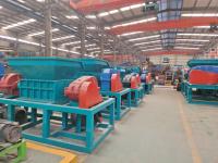 China 1T Weight Scrap Heavy Melting PVC HDPE PP PET Waste Double Shaft Double Motor Shredder Machine for sale