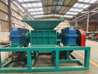 China Double Shaft Double Motor Shredder Machine for Waste Plastic Scrap Metal Crusher at 2100*1000*1650MM for sale