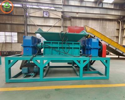 China High Capacity Scrap Metal Recycling Double Shaft Shredder with Thickened Body Plate for sale