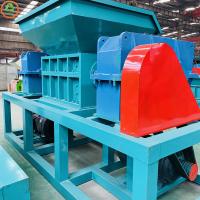 China High Capacity Scrap Metal Recycling Double Shaft Shredder with Thickened Body Plate for sale