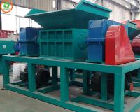 China 22kW Power Double Motor Heavy Melting PVC HDPE PP PET Waste Double Shaft Shredder Machine for sale