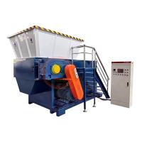 China 500kg/h Single Shaft Shredder for Plastic Bottles and Scrap Metal Cans Easy Operation for sale