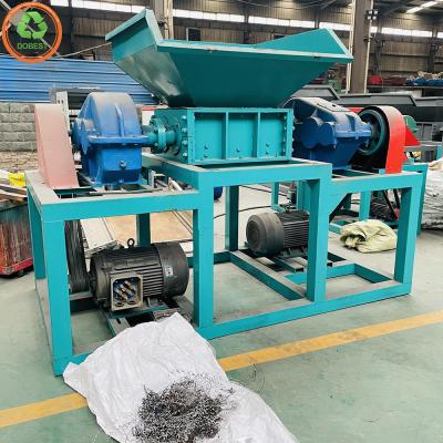 China Low Speed Double Shaft Double Motor Shredder Machine for PVC HDPE PP PET Waste Made for sale
