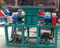 China PET Waste Double Shaft Double Motor Shredder Machine for Scrap Heavy Melting PVC HDPE PP for sale