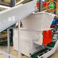 China Wooden Case 500kg/h Capacity Single Shaft Shredder for PVC PE PPR PP PET ABS Waste Plastic for sale