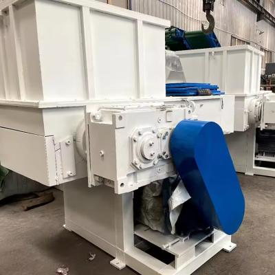 China Low Noise Heavy Duty Single Shaft Shredder Machine for Plastic Bottles and Cardboard for sale