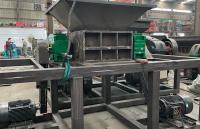 China Waste Woven Old Fishing Net Bag Double Shaft Hob Shredder for Global Recycling Market for sale
