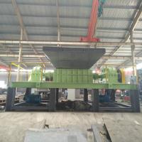 China 300-500 kg/h Production Capacity Double Shaft Design Wood Shredder Machine for Waste Wood for sale