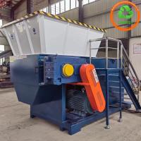 China 4000 kg Durable Large Torque Low Speed Rotary Fabric Clothes Nylon Strips Textile Single Shaft Shredder for sale
