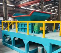 China End Waste Quilt Old Leather Waste Reflective Film Double Hob Shredder 4000 kg Weight for sale