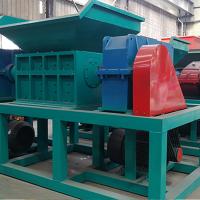 China Waste Tyre Shredding Machine with 600kg/h Capacity at Manufacturing Plant for sale