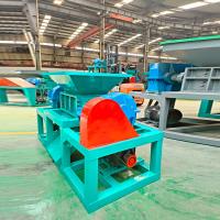 China Waste Scrap Tyre Plastic Double Shaft Shredder for Lithium Ion Battery Recycling Plant for sale