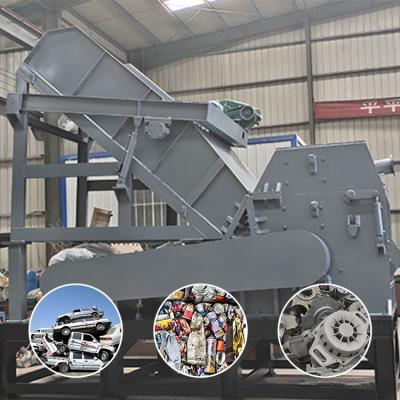 China 37-45KW Motor Power Scrap Metal Recycling Machine Hammer Type Waste Bicycles Crusher for sale