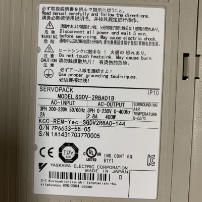 China Yaskawa SGDV-2R8A01B AC SERVO AMPLIFIER 200-230V 50/60HZ 400W NEW for sale