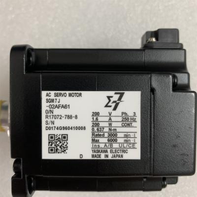 China Yaskawa SGM7J-02AFA61 AC SERVO MOTOR 250HZ 200W 200V 3000RPM NEW for sale