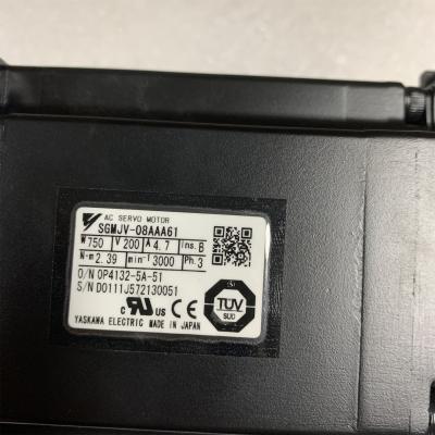 China Yaskawa SGMJV-08AAA61 AC SERVO MOTOR 4.7A 750W 3000RPM 200V NEW for sale
